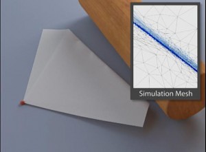 Folding and Crumpling Adaptive Sheets - 動的なメッシュ分割でリアルな折り目の表現も可能なシミュレーション技術！SIGGRAPH2013技術論文 | 3D ...