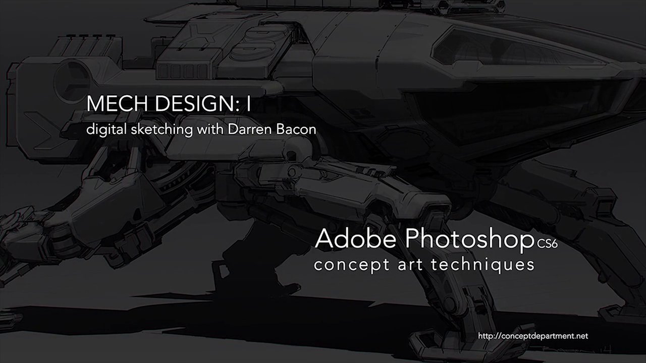 MECH DESIGN: I — Digital sketching with Darren Bacon - Photoshopを使ったメカ ...