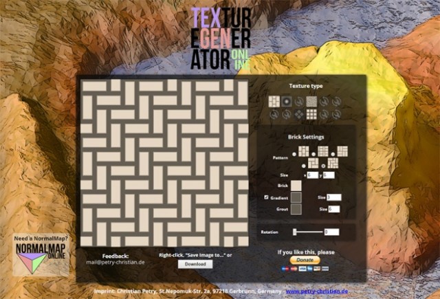 TextureGenerator-Online - ブラウザ上で手軽にテクスチャを生成できるWebアプリが登場！