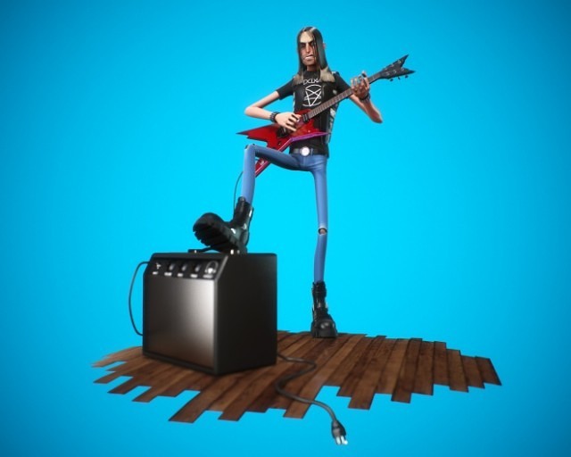 Metal Johnny - 3DキャラクターアーティストXavier Coelho-Kostolny氏がメタルギタリストのモデルデータ ...
