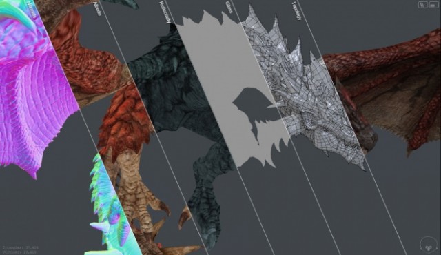 Marmoset Viewer - Fan art Liolaeus／Rathalos（MonsterHunter） - 石川ようすけ氏による ...