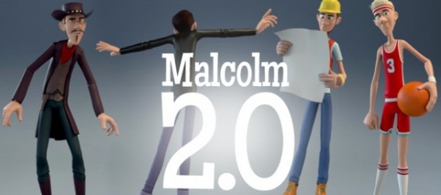 Malcolm v2.00 - モーション練習に最適！AnimSchoolのMaya用無料キャラクターリグモデルの新バージョン！