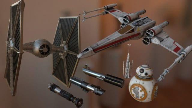 FREE STAR WARS Model Pack - VIDEO COPILOTからスターウォーズ関連3Dモデルファイルが無料配布中！