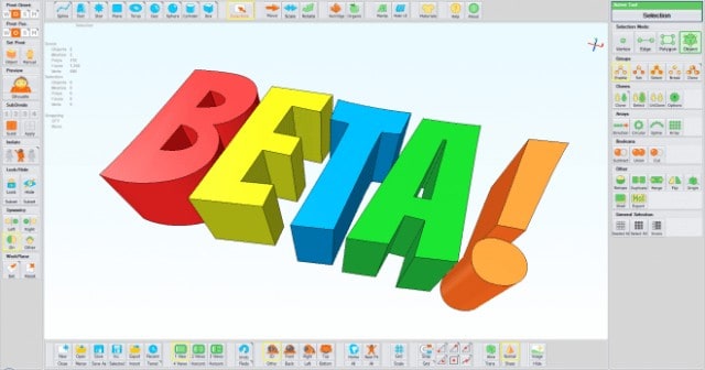 Rocket 3F Beta - 初登場でここまで多機能なの？！「Nvil」開発者による新3Dモデリングソフトウェア！ベータ公開！