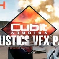 Cubit Studios Ballistics VFX Pack - 素材間のインタラクションが素敵！UE4用リアル系ビジュアルエフェクトパック！
