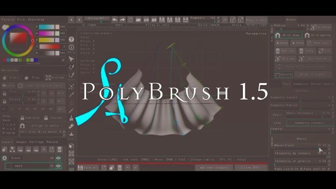Polybrush 1.5 Trailer - 独自進化を続ける直感3Dモデリングソフト！最新トレーラー