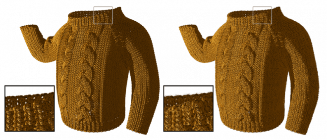 Real-time fiber-level cloth rendering - 繊維レベルの布モデルを効率的にリアルタイムレンダリングする技術！