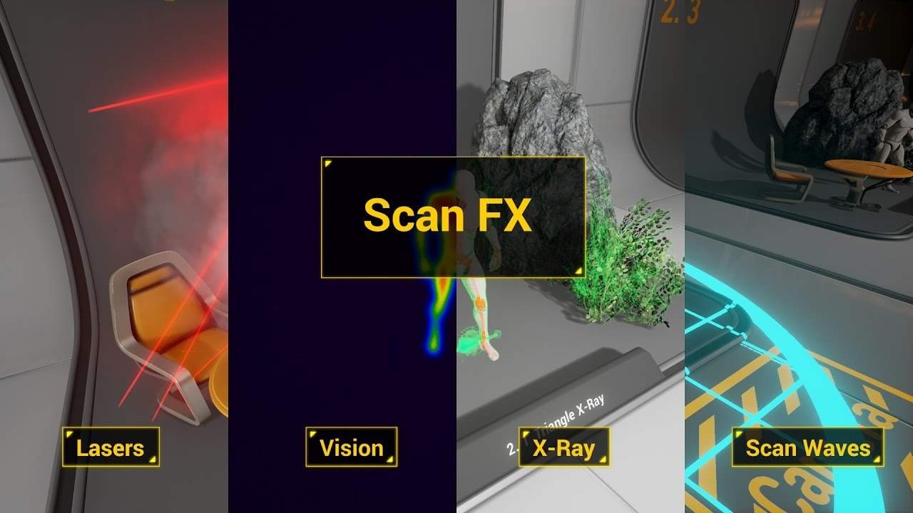ScanFX - 多彩なスキャン表現を収録したアンリアルエンジン4向けアセット！
