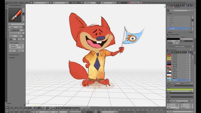 Grease Pencil 2.8 sneak peek - Blenderの2Dお絵かき機能「グリースペンシル」スニークピーク！