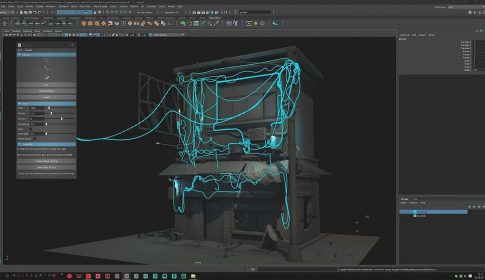 Cable Script for Maya - カーブからケーブルメッシュをお手軽生成可能なMaya用スクリプト