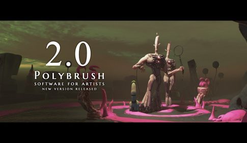 Polybrush 2.0 - 独自進化を続ける3Dお絵かき・スカルプトモデリングソフト！新バージョン！