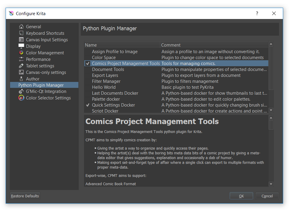 Krita 4 - 無料の2Dお絵かきソフト！新バージョンがリリース！SVGVector、テキストツール、Pythonスクリプト、新ブラシ、高速化など