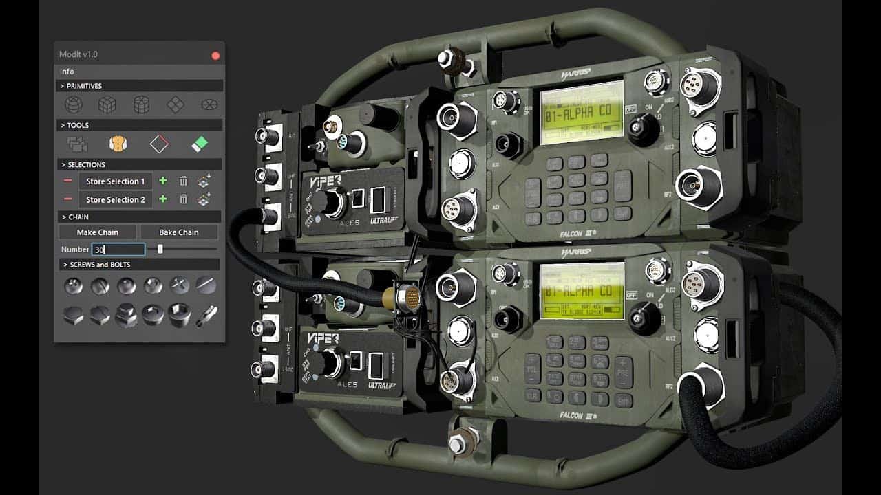 ModIt for Maya - Mayaでのハードサーフェスモデリング効率UPスクリプトツールセット！