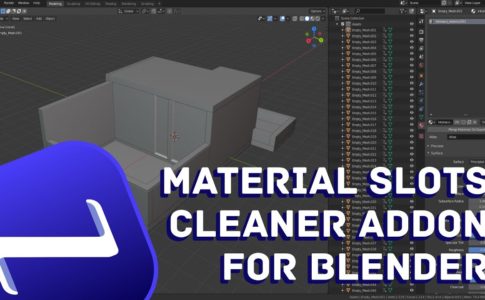 Material Slots Cleaner - 未使用のマテリアルスロットを削除してくれるBlender2.8xアドオン！無料！