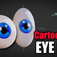 Simplified cartoon eye rig in Blender - Blenderでカートゥーン調の眼球リグを作るチュートリアル動画！
