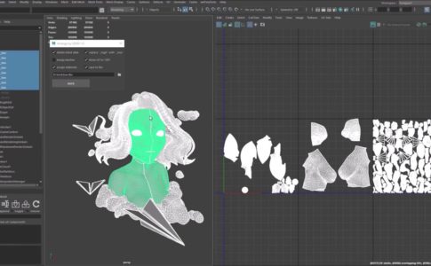 UDIM Packer 1.0 - UDIMに基づいてメッシュ分割とパッキングを可能にする無料のMayaスクリプト！