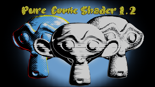 Pure-Comic Shader v1.2 - EEVEEで動作するBlender 向けコミック風シェーダー！