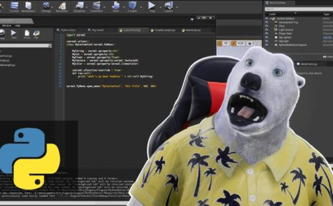 Python Editor For Unreal Engine - アンリアルエンジンのエディタ上でPython環境を統合しコーディング可能に ...