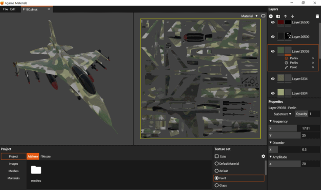 Agama materials v0.2 - ノードでPBRマテリアルも構築可能な新3Dペイントソフトが登場！