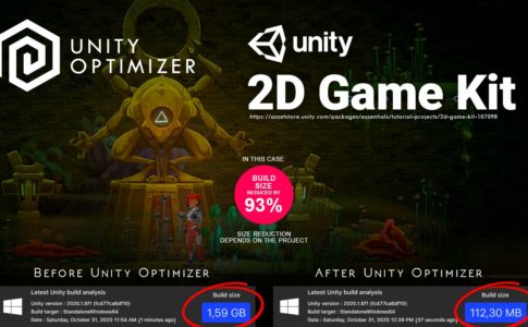 Unity Optimizer - Unityのビルドサイズを最適化するための補助ツール！無料版もあるよ！