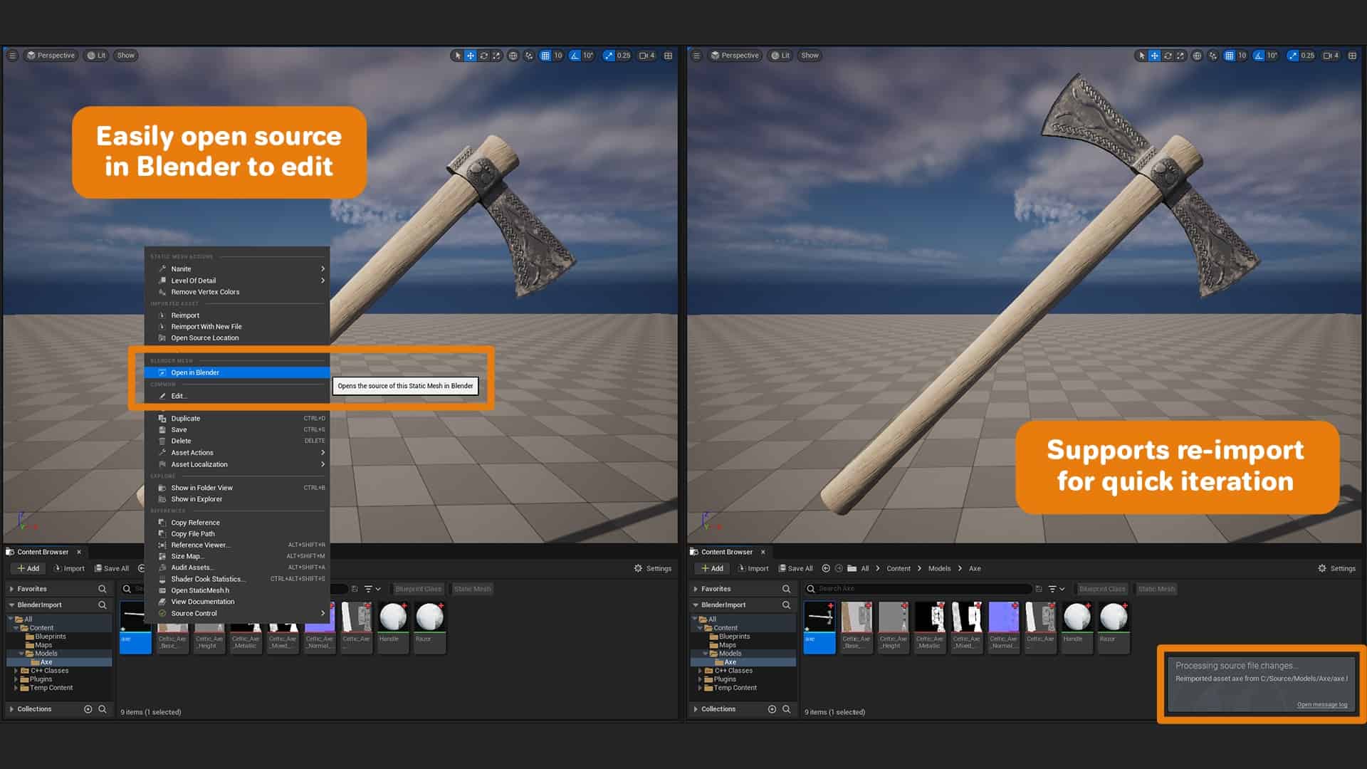 Blend File Importer - .blendファイルをそのままUEへインポート可能にするUnreal Engine向けプラグインが ...