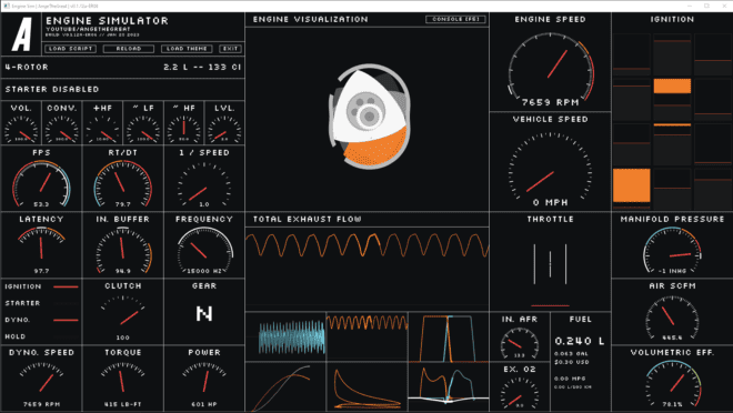 Engine Simulator - 内燃機関をシミュレートしリアルなエンジンサウンドを生成可能なオープンソースツール！