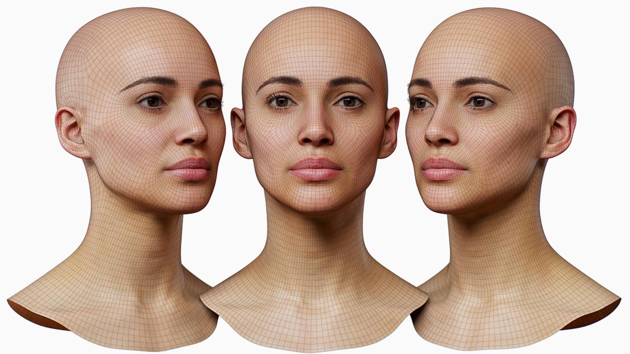 FREE HD HEAD - 3Dスキャンされたリアルな頭部モデルが3D SCAN STOREにて無料公開！ZTLやFBXデータの他に ...