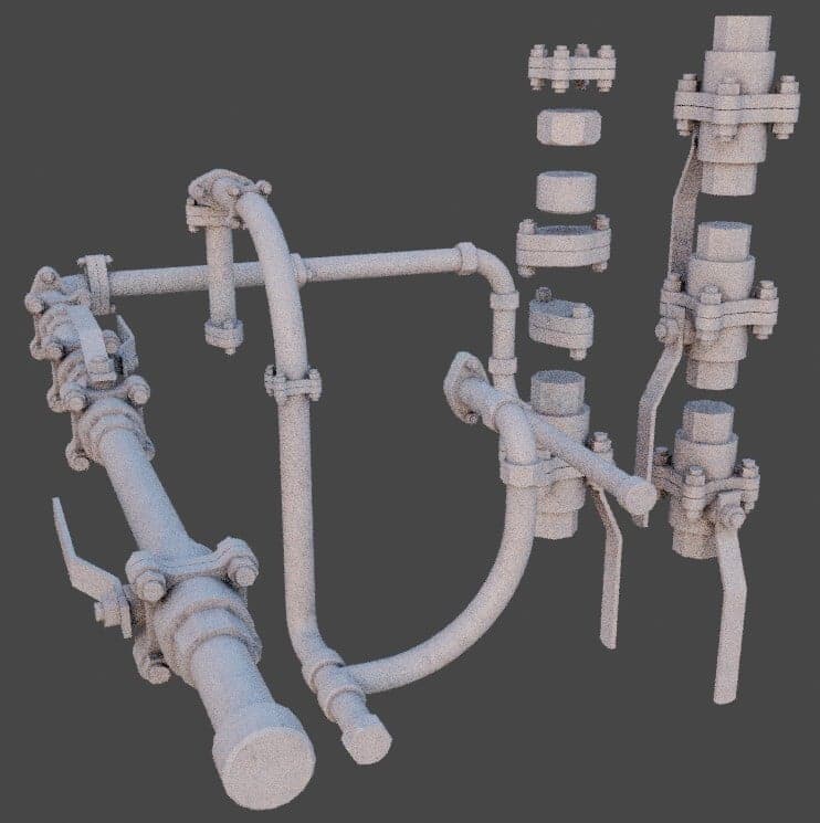 Geonode Pipes - Geometry Nodesで構築されたパイプジェネレーターBlenderファイル！無料公開！