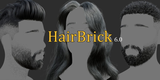 Hair Brick Pro 6.0 - Blender用のヘアー構築支援ツールセットアドオンの最新メジャーアップデートがリリース！
