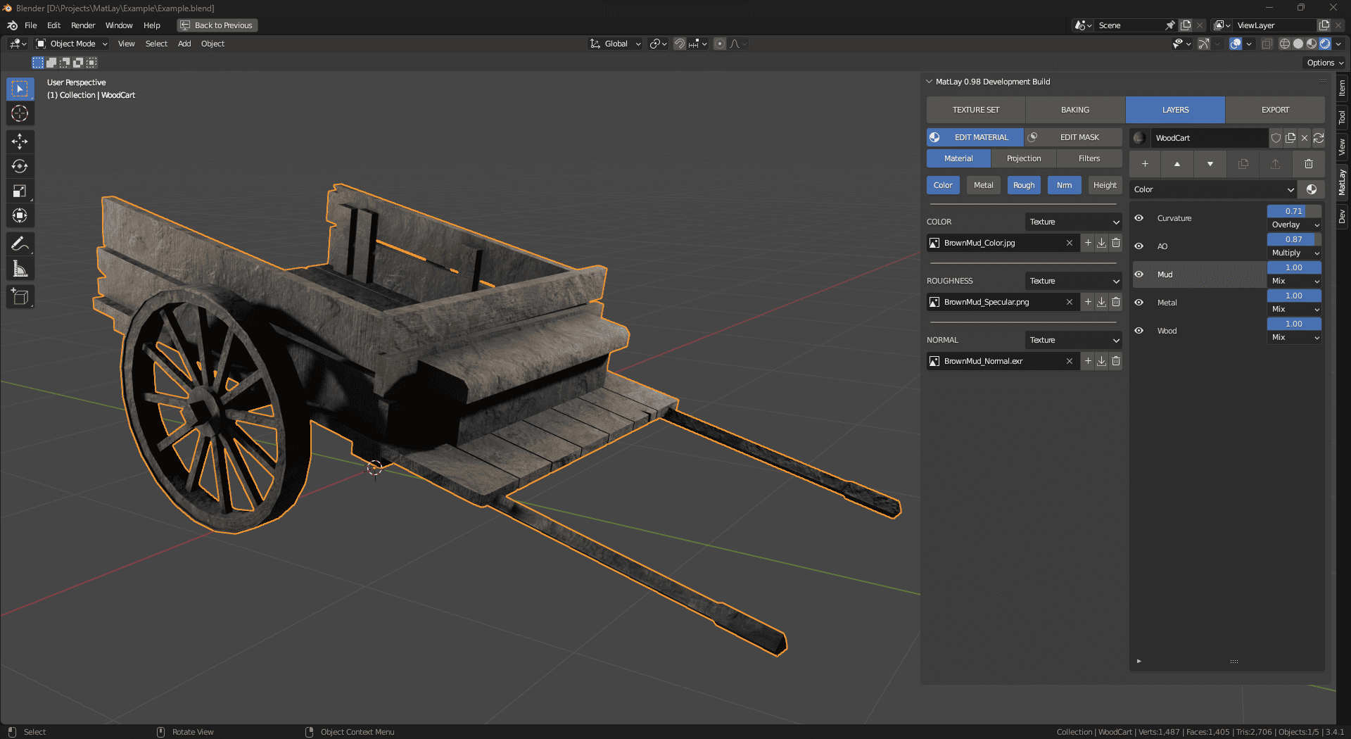 MatLayer 2.0 - シンプルなレイヤー管理でマテリアルワークフローを実現するBlenderの無料アドオン！パフォーマンス向上し安定し新機能を多数搭載したメジャーアップデートが公開！