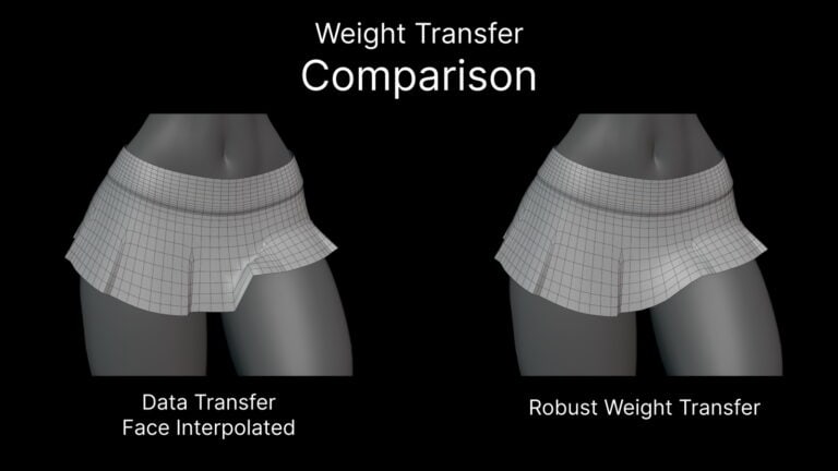 Robust Weight Transfer for Blender v1.1.2 - 衣装製作に最適！ワンクリックでスムーズなウェイト転送を ...