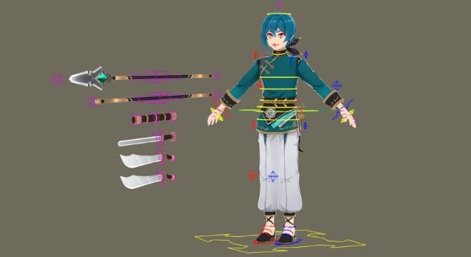 Applibot Rig - 非営利目的で利用出来るMaya用リグ付きモデルデータ「アプリボットリグ」を株式会社アプリボットが無料公開！ | 3D人-3dnchu-