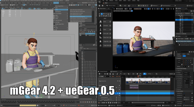 mGear 4.2.0 ＆ ueGear 0.5 Beta - Maya用オープンソースリギングフレームワーク最新アップデート！Unreal ...