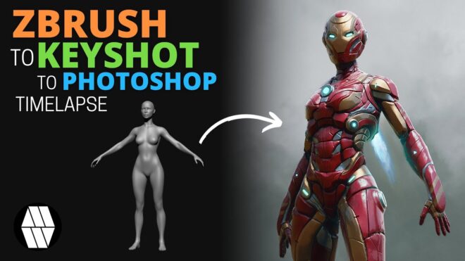 Rescue Concept ZBrush to Keyshot to Photoshop Timelapse - MARVELの「レスキュー」をZBrushやKeyShotなどを駆使して制作 ...